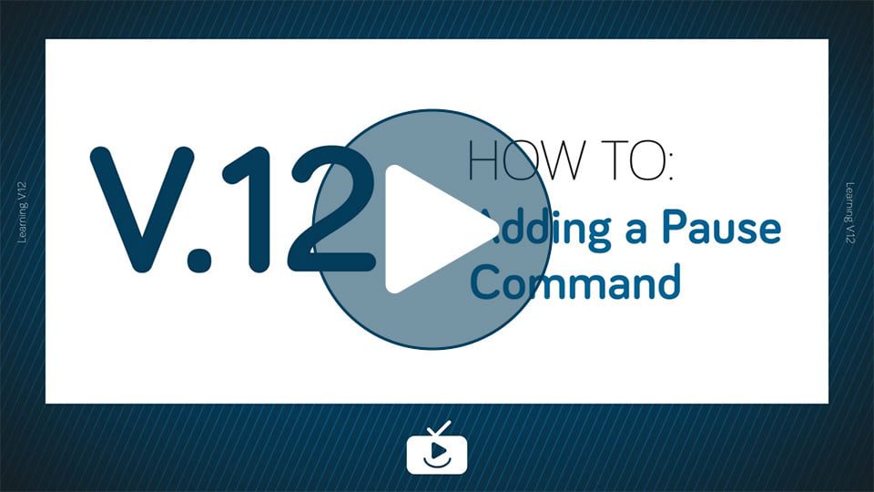 Adding A Pause Command Control Play
