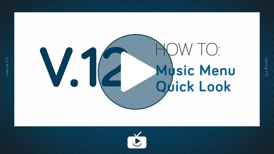 Music Menu - Quick Look - Control Play